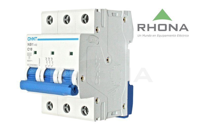 Interruptor Automatico 3 Polos - RHONA Un Mundo en Equipamiento Eléctrico